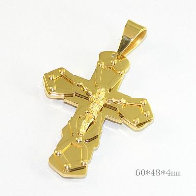 China Fashion Stainless Steel Jesus Gothic Christian Worship Favorite Necklace Pendant LPJ106 for sale