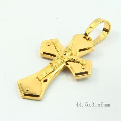 China Fashion Stainless Steel Jesus Gothic Christian Worship Favorite Necklace Pendant LPJ90 for sale
