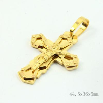 China Fashion Stainless Steel Jesus Gothic Christian Worship Favorite Necklace Pendant LPJ91 for sale