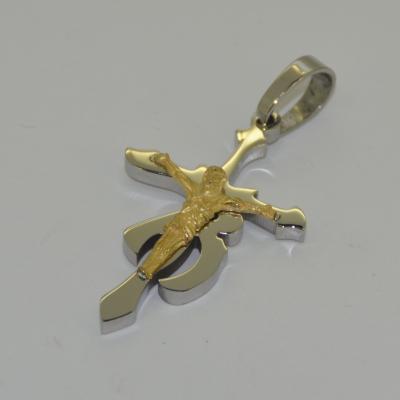 China Fashion Stainless Steel Jesus Gothic Christian Worship Favorite Necklace Pendant LPJ111 for sale