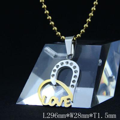 China Fashion Ladies Women Girls Stainless Steel Loving Heart Shapped Necklace Pendant LPH29 for sale