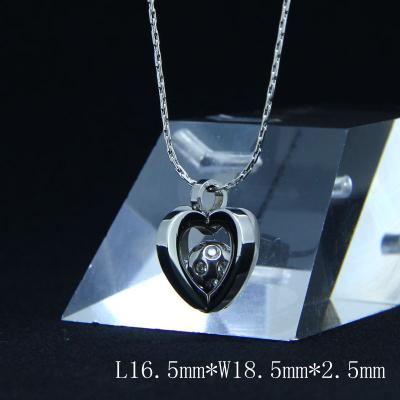 China Fashion Ladies Women Girls Stainless Steel Loving Heart Shapped Necklace Pendant LPH34 for sale