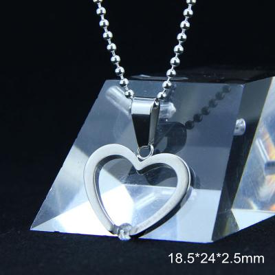 China Fashion Ladies Women Girls Stainless Steel Loving Heart Shapped Necklace Pendant LPH44 for sale