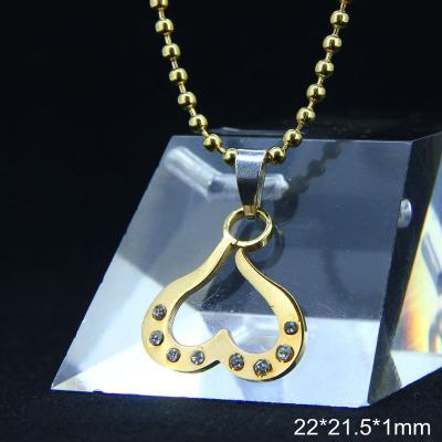 China Fashion Ladies Women Girls Stainless Steel Loving Heart Shapped Necklace Pendant LPH47 for sale
