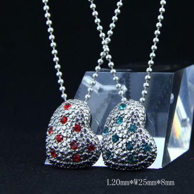China Fashion Ladies Women Girls Stainless Steel Loving Heart Shapped Necklace Pendant LPH02 for sale