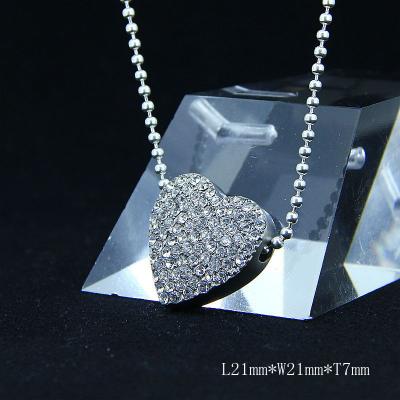 China Fashion Ladies Women Girls Stainless Steel Loving Heart Shapped Necklace Pendant LPH03 for sale