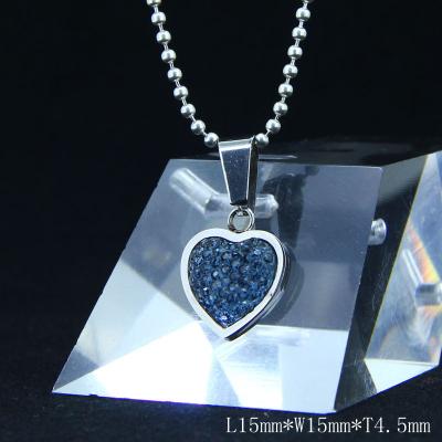 China Fashion Ladies Women Girls Stainless Steel Loving Heart Shapped Necklace Pendant LPH05 for sale