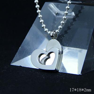 China Fashion Ladies Women Girls Stainless Steel Loving Heart Shapped Necklace Pendant LPH225 for sale