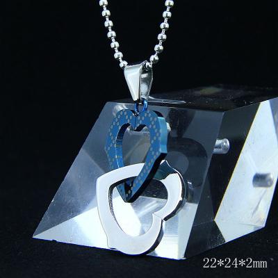 China Fashion Ladies Women Girls Stainless Steel Loving Heart Shapped Necklace Pendant LPH226 for sale