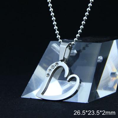 China Fashion Ladies Women Girls Stainless Steel Loving Heart Shapped Necklace Pendant LPH50 for sale