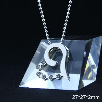China Fashion Ladies Women Girls Stainless Steel Loving Heart Shapped Necklace Pendant LPH54 for sale