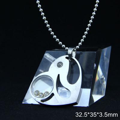 China Fashion Ladies Women Girls Stainless Steel Loving Heart Shapped Necklace Pendant LPH58 for sale