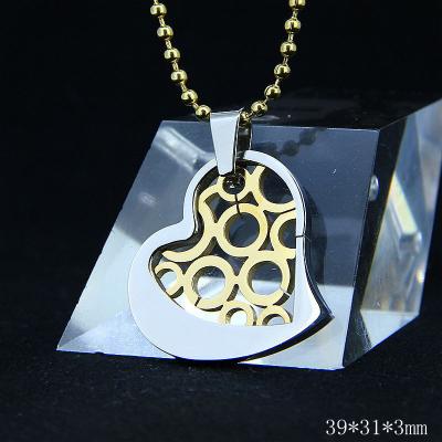 China Fashion Ladies Women Girls Stainless Steel Loving Heart Shapped Necklace Pendant LPH106 for sale