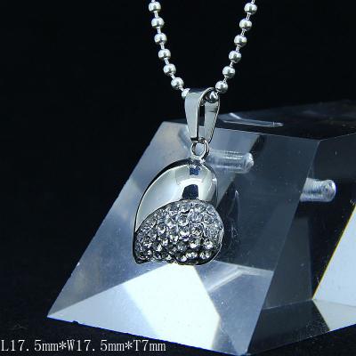 China Fashion Ladies Women Girls Stainless Steel Loving Heart Shapped Necklace Pendant LPH11 for sale