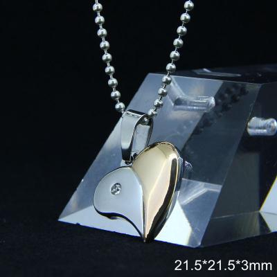 China Fashion Ladies Women Girls Stainless Steel Loving Heart Shapped Necklace Pendant LPH69 for sale