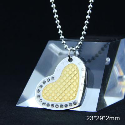 China Fashion Ladies Women Girls Stainless Steel Loving Heart Shapped Necklace Pendant LPH74 for sale