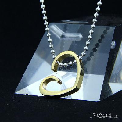 China Fashion Ladies Women Girls Stainless Steel Loving Heart Shapped Necklace Pendant LPH123 for sale