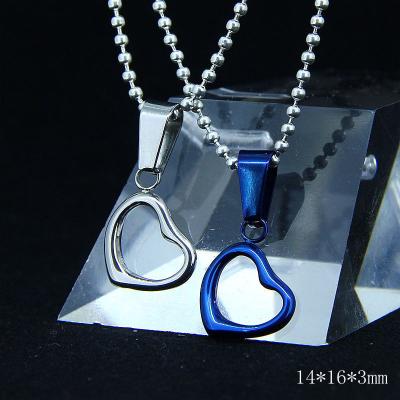China Fashion Ladies Women Girls Stainless Steel Loving Heart Shapped Necklace Pendant LPH124 for sale