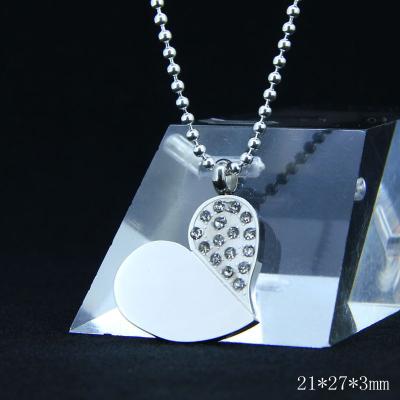 China Fashion Ladies Women Girls Stainless Steel Loving Heart Shapped Necklace Pendant LPH79 for sale