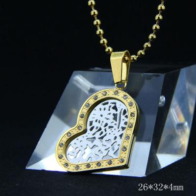 China Fashion Ladies Women Girls Stainless Steel Loving Heart Shapped Necklace Pendant LPH81 for sale