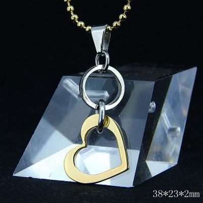 China Fashion Ladies Women Girls Stainless Steel Loving Heart Shapped Necklace Pendant LPH129 for sale