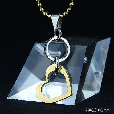 China Fashion Ladies Women Girls Stainless Steel Loving Heart Shapped Necklace Pendant LPH130 for sale