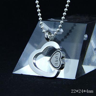 China Fashion Ladies Women Girls Stainless Steel Loving Heart Shapped Necklace Pendant LPH131 for sale