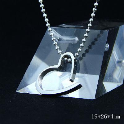 China Fashion Ladies Women Girls Stainless Steel Loving Heart Shapped Necklace Pendant LPH132 for sale