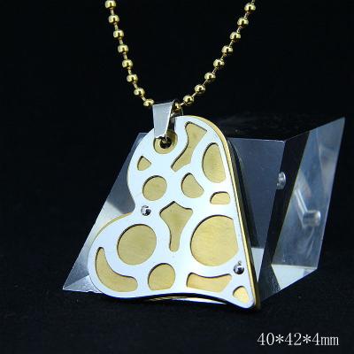China Fashion Ladies Women Girls Stainless Steel Loving Heart Shapped Necklace Pendant LPH134 for sale
