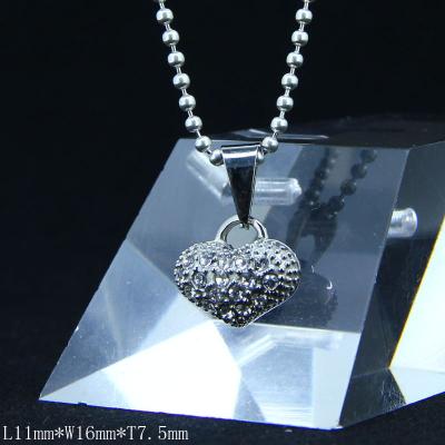 China Fashion Ladies Women Girls Stainless Steel Loving Heart Shapped Necklace Pendant LPH14 for sale