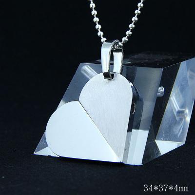 China Fashion Ladies Women Girls Stainless Steel Loving Heart Shapped Necklace Pendant LPH138 for sale