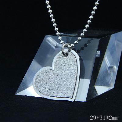 China Fashion Ladies Women Girls Stainless Steel Loving Heart Shapped Necklace Pendant LPH147 for sale