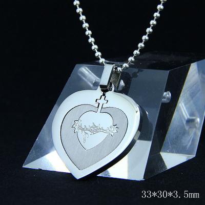 China Fashion Ladies Women Girls Stainless Steel Loving Heart Shapped Necklace Pendant LPH146 for sale