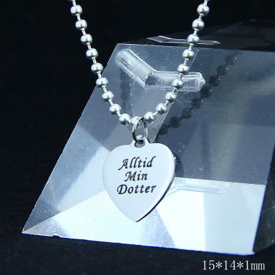 China Fashion Ladies Women Girls Stainless Steel Loving Heart Shapped Necklace Pendant LPH151 for sale