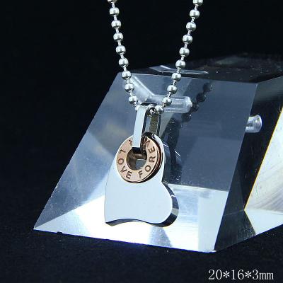 China Fashion Ladies Women Girls Stainless Steel Loving Heart Shapped Necklace Pendant LPH149 for sale