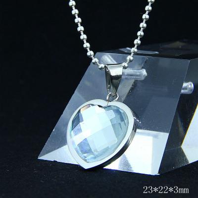 China Fashion Ladies Women Girls Stainless Steel Loving Heart Shapped Necklace Pendant LPH153 for sale
