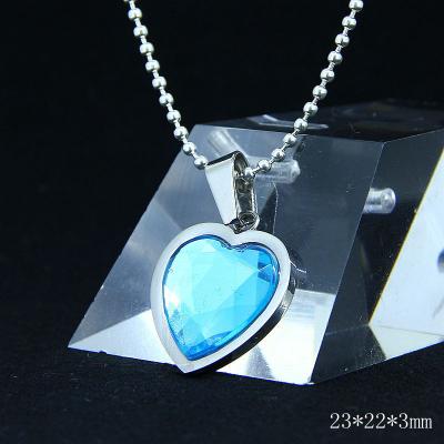 China Fashion Ladies Women Girls Stainless Steel Loving Heart Shapped Necklace Pendant LPH154 for sale