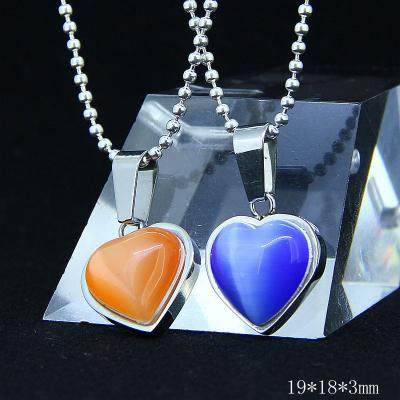 China Fashion Ladies Women Girls Stainless Steel Loving Heart Shapped Necklace Pendant LPH156 for sale