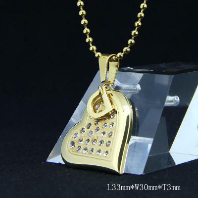 China Fashion Ladies Women Girls Stainless Steel Loving Heart Shapped Necklace Pendant LPH18 for sale