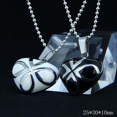 China Fashion Ladies Women Girls Stainless Steel Loving Heart Shapped Necklace Pendant LPH166 for sale