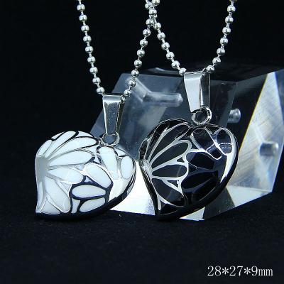 China Fashion Ladies Women Girls Stainless Steel Loving Heart Shapped Necklace Pendant LPH163 for sale