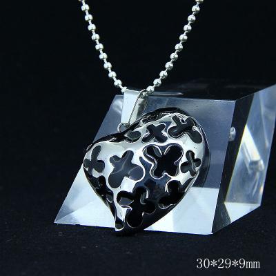 China Fashion Ladies Women Girls Stainless Steel Loving Heart Shapped Necklace Pendant LPH169-2 for sale