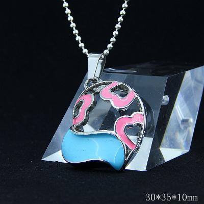 China Fashion Ladies Women Girls Stainless Steel Loving Heart Shapped Necklace Pendant LPH168-3 for sale