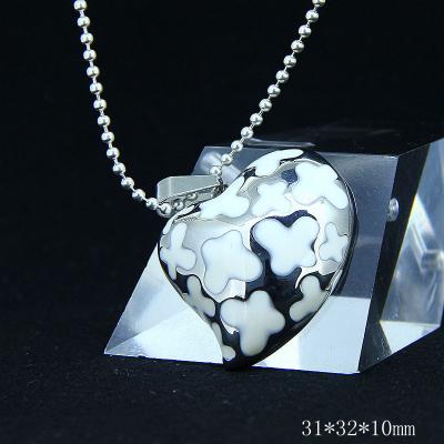 China Fashion Ladies Women Girls Stainless Steel Loving Heart Shapped Necklace Pendant LPH169-1 for sale