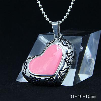 China Fashion Ladies Women Girls Stainless Steel Loving Heart Shapped Necklace Pendant LPH170-1 for sale