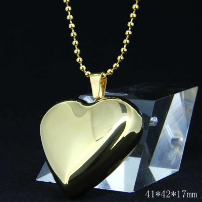 China Fashion Ladies Women Girls Stainless Steel Loving Heart Shapped Necklace Pendant LPH173-2 for sale