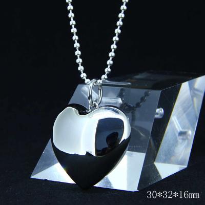 China Fashion Ladies Women Girls Stainless Steel Loving Heart Shapped Necklace Pendant LPH180 for sale