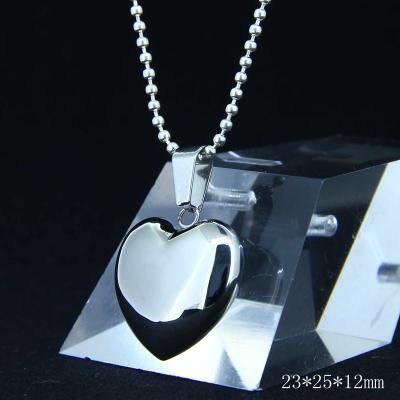 China Fashion Ladies Women Girls Stainless Steel Loving Heart Shapped Necklace Pendant LPH187 for sale
