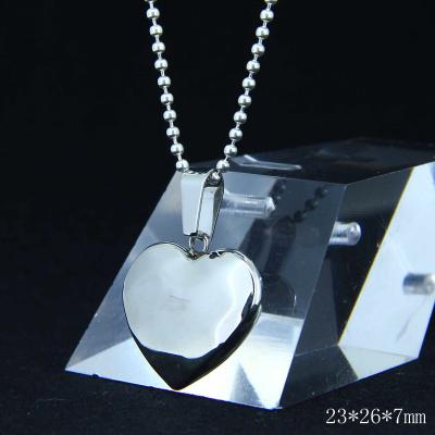 China Fashion Ladies Women Girls Stainless Steel Loving Heart Shapped Necklace Pendant LPH185 for sale