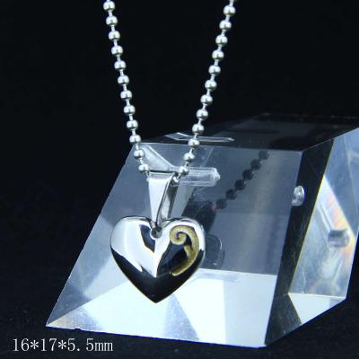 China Fashion Ladies Women Girls Stainless Steel Loving Heart Shapped Necklace Pendant LPH188 for sale